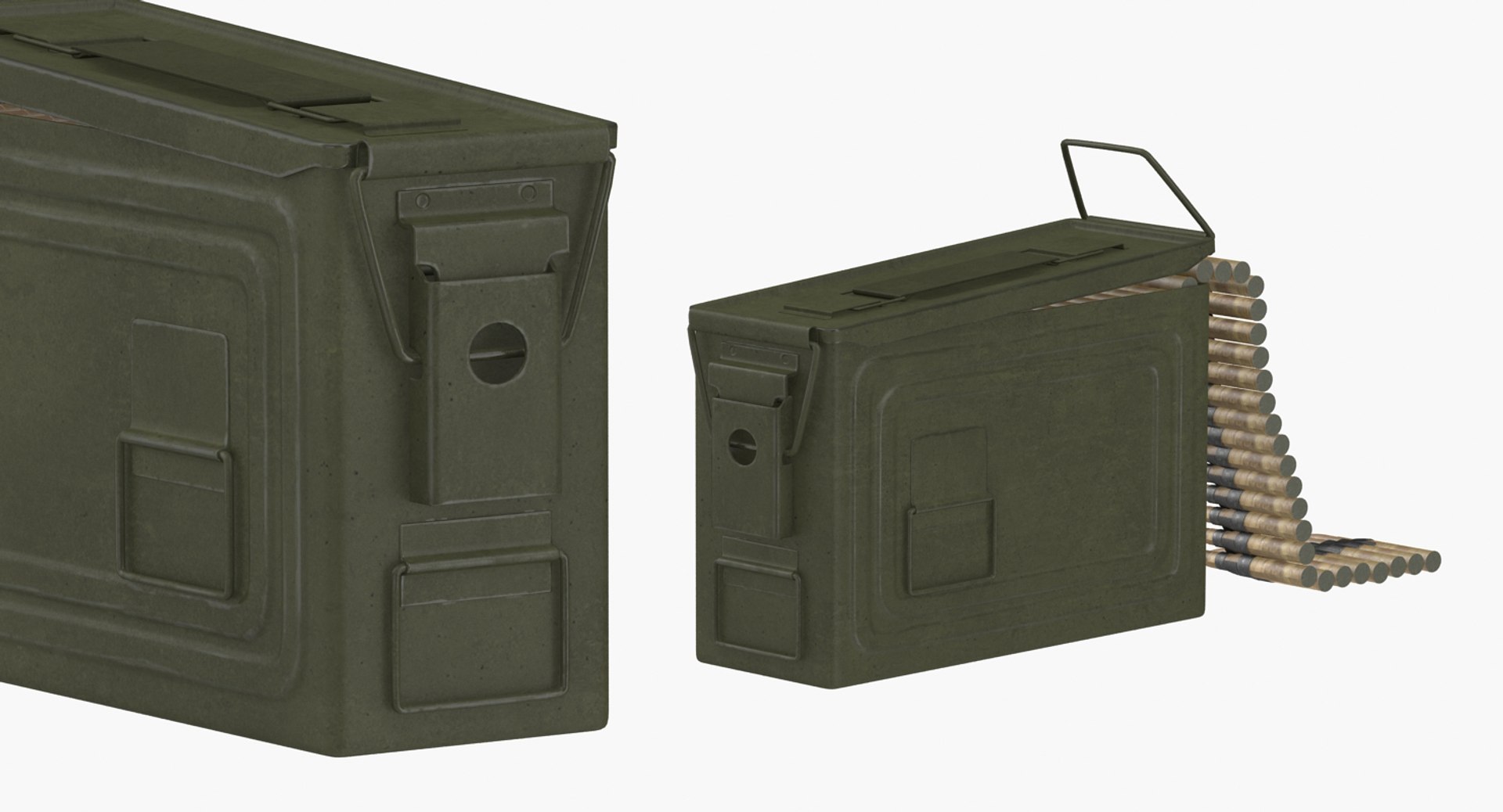 3d Model Machine Gun Ammunition Box