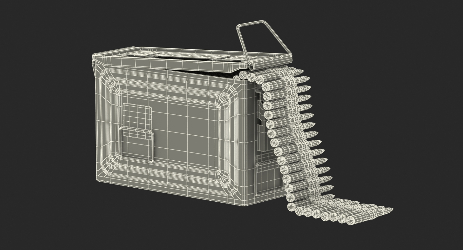 3d Model Machine Gun Ammunition Box