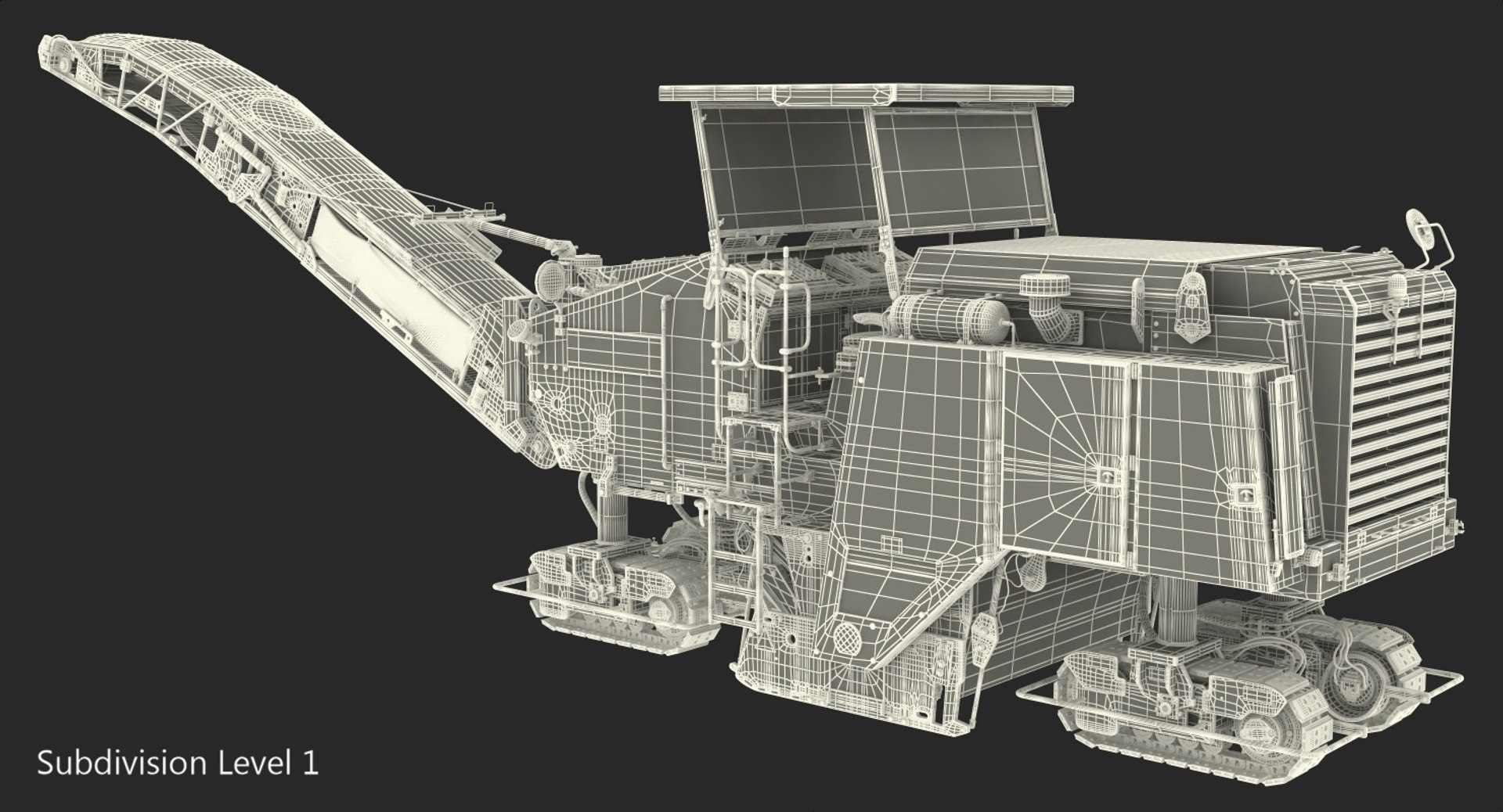 3D model asphalt milling machine generic - TurboSquid 1375876