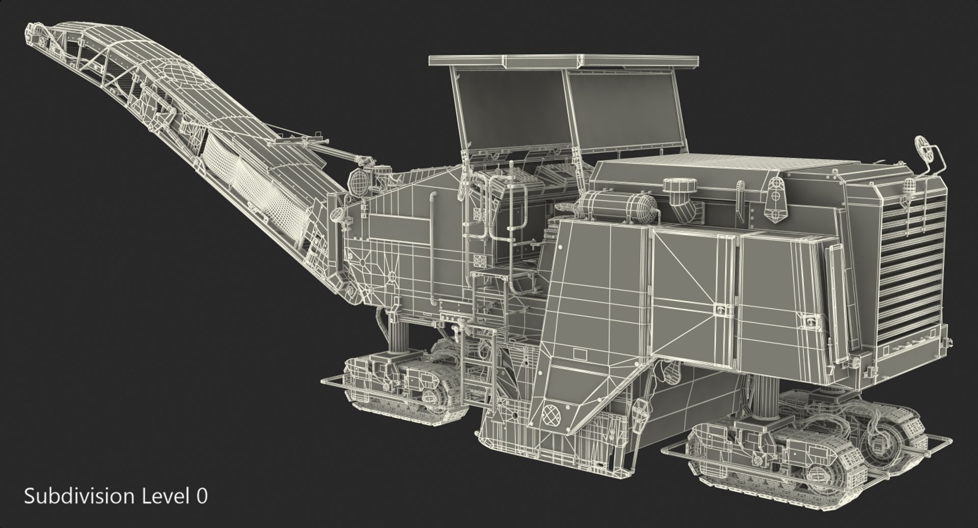 3D model asphalt milling machine generic - TurboSquid 1375876