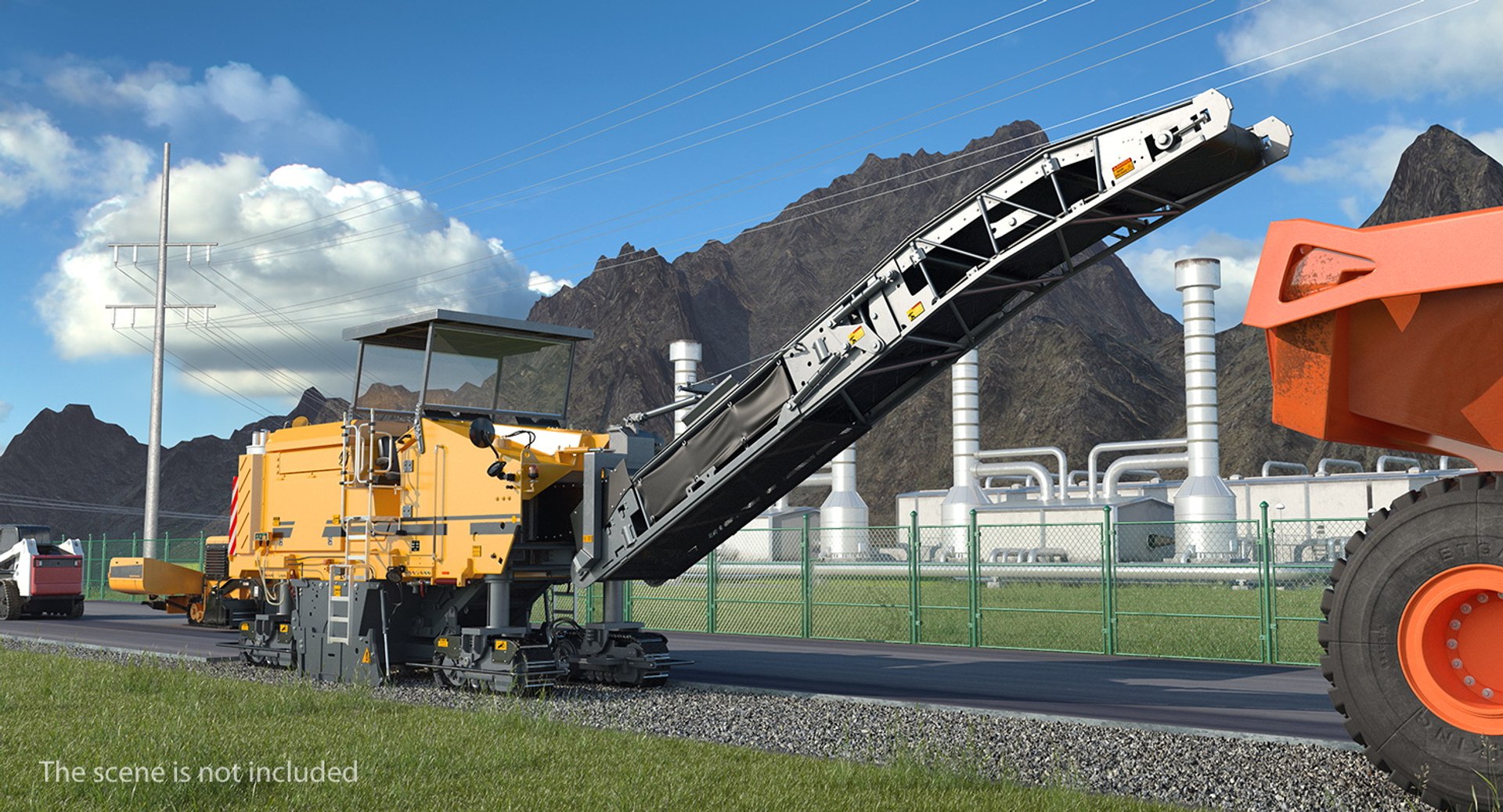 3D model asphalt milling machine generic - TurboSquid 1375876