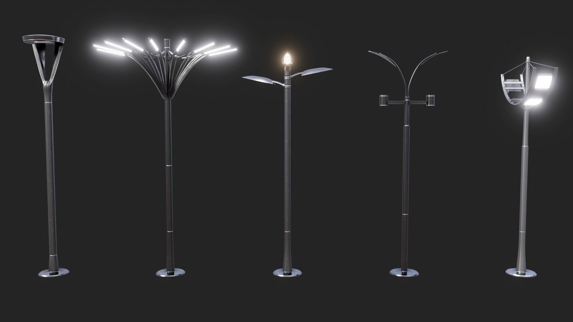 Street Objects Asset Pack 3D Model - TurboSquid 1710177