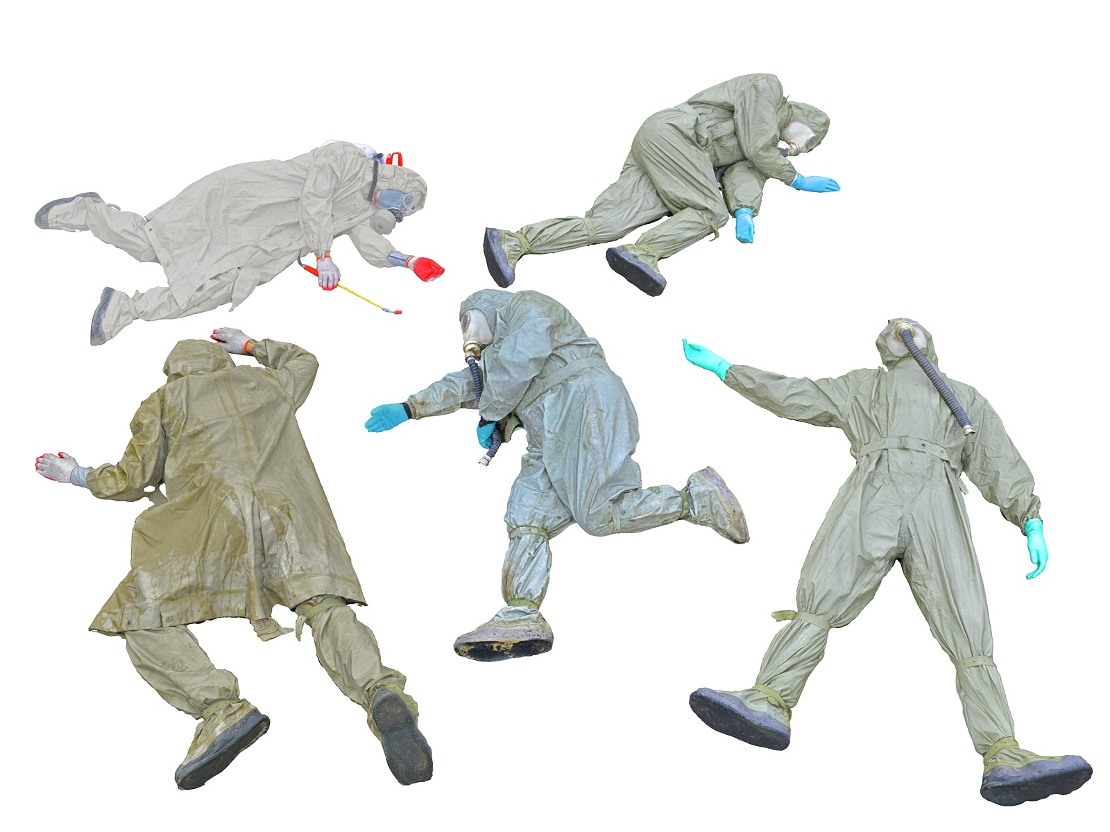 3D dead soldiers chemical attack model - TurboSquid 1520609
