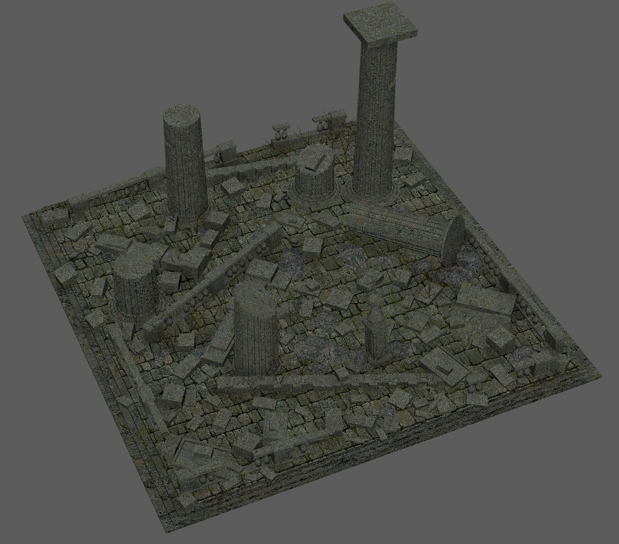 3D Ruins Model - TurboSquid 1683787
