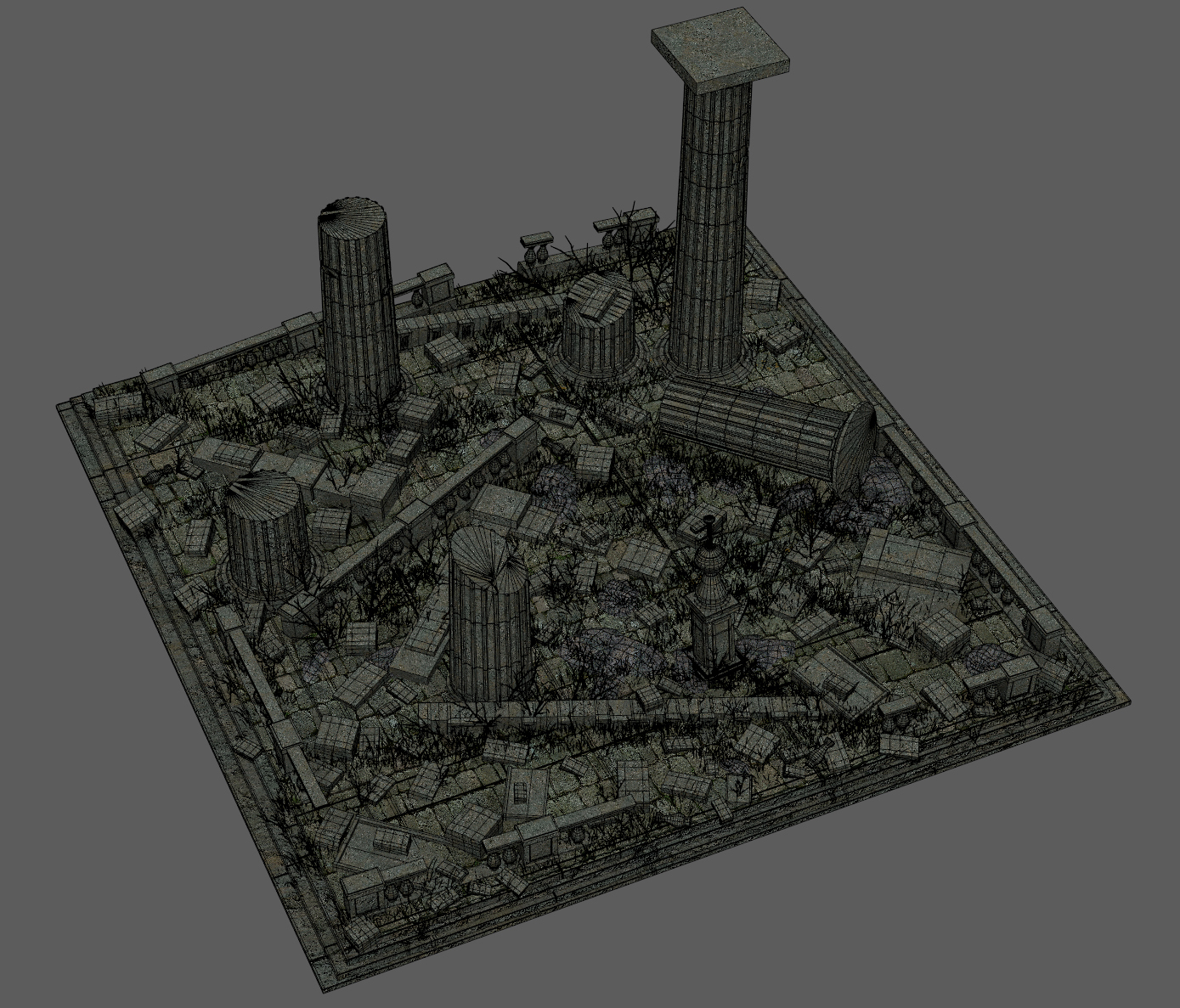 3D ruins model - TurboSquid 1683787