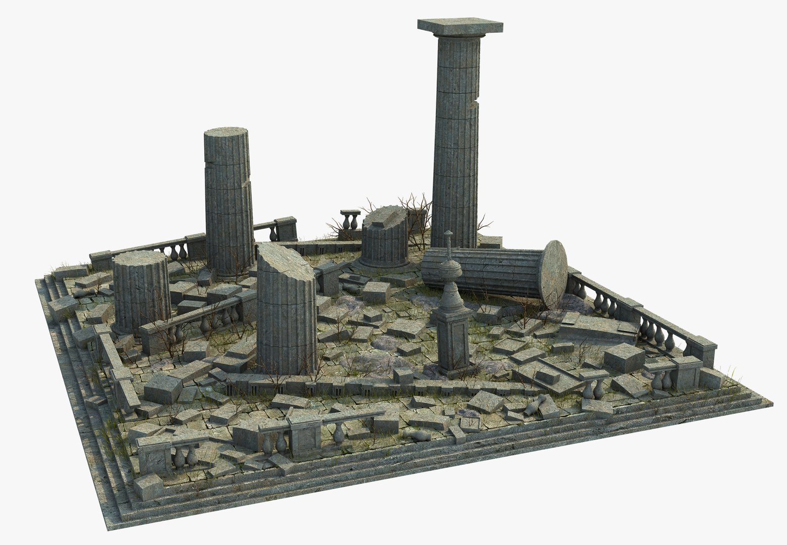 3D ruins model - TurboSquid 1683787