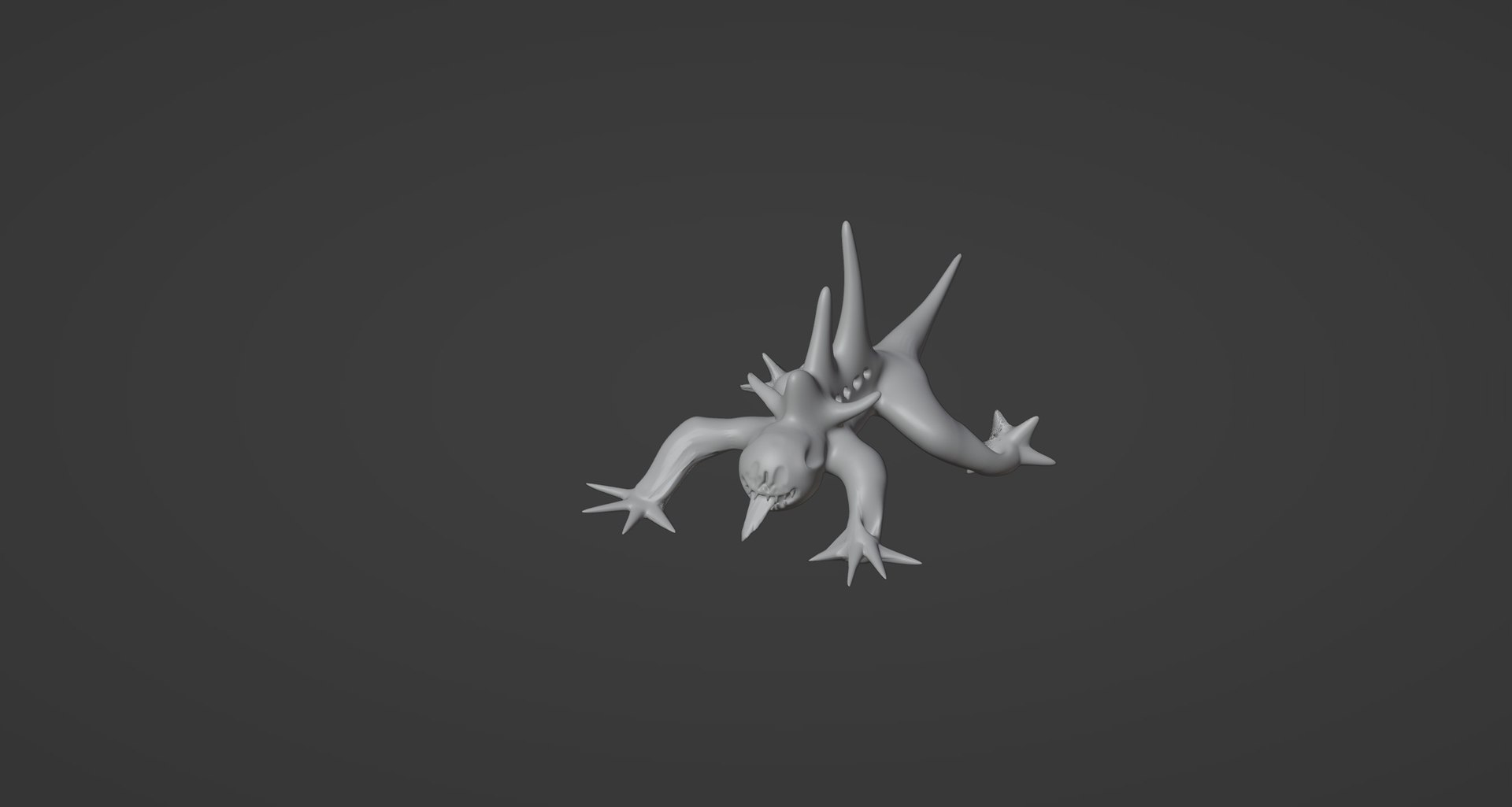 3D Model Crawling Red Monster Lizard - TurboSquid 2041582