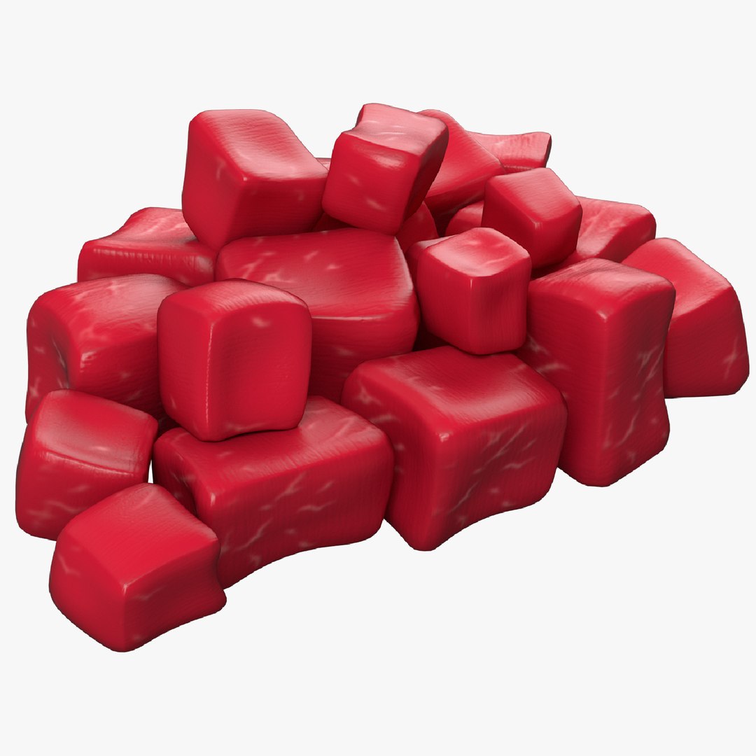 3D Cartoon Meat - TurboSquid 2048173