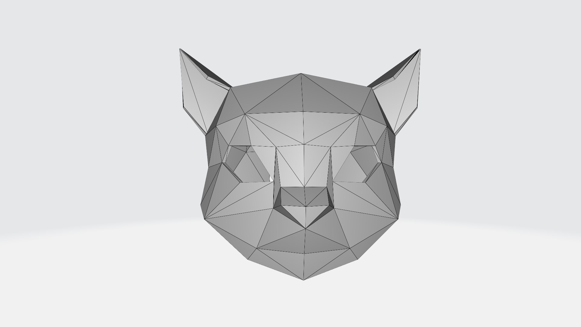 3D Model Full Face Cat Mask - TurboSquid 2323392