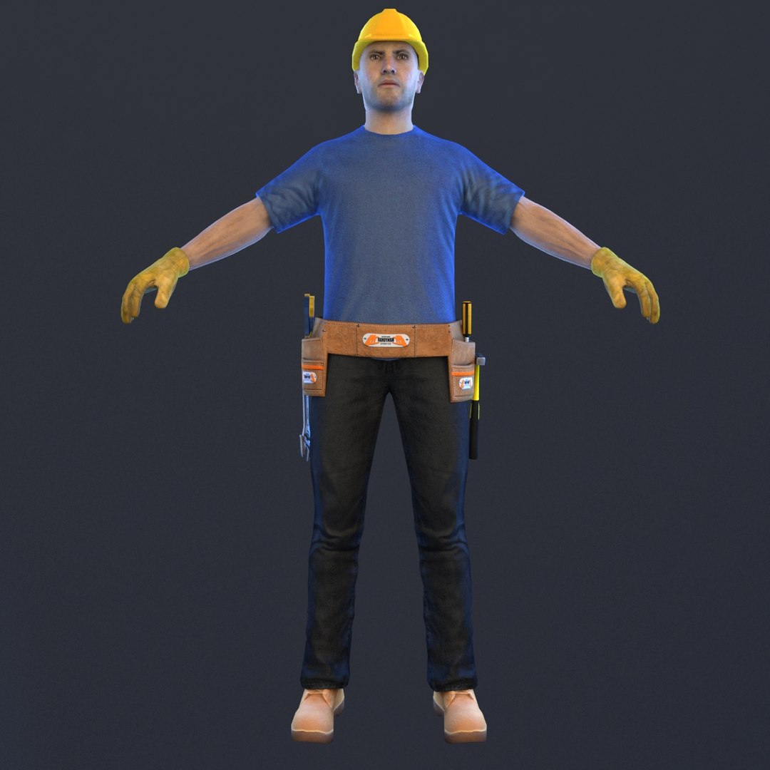 Handyman Man 3D Model - TurboSquid 1411729