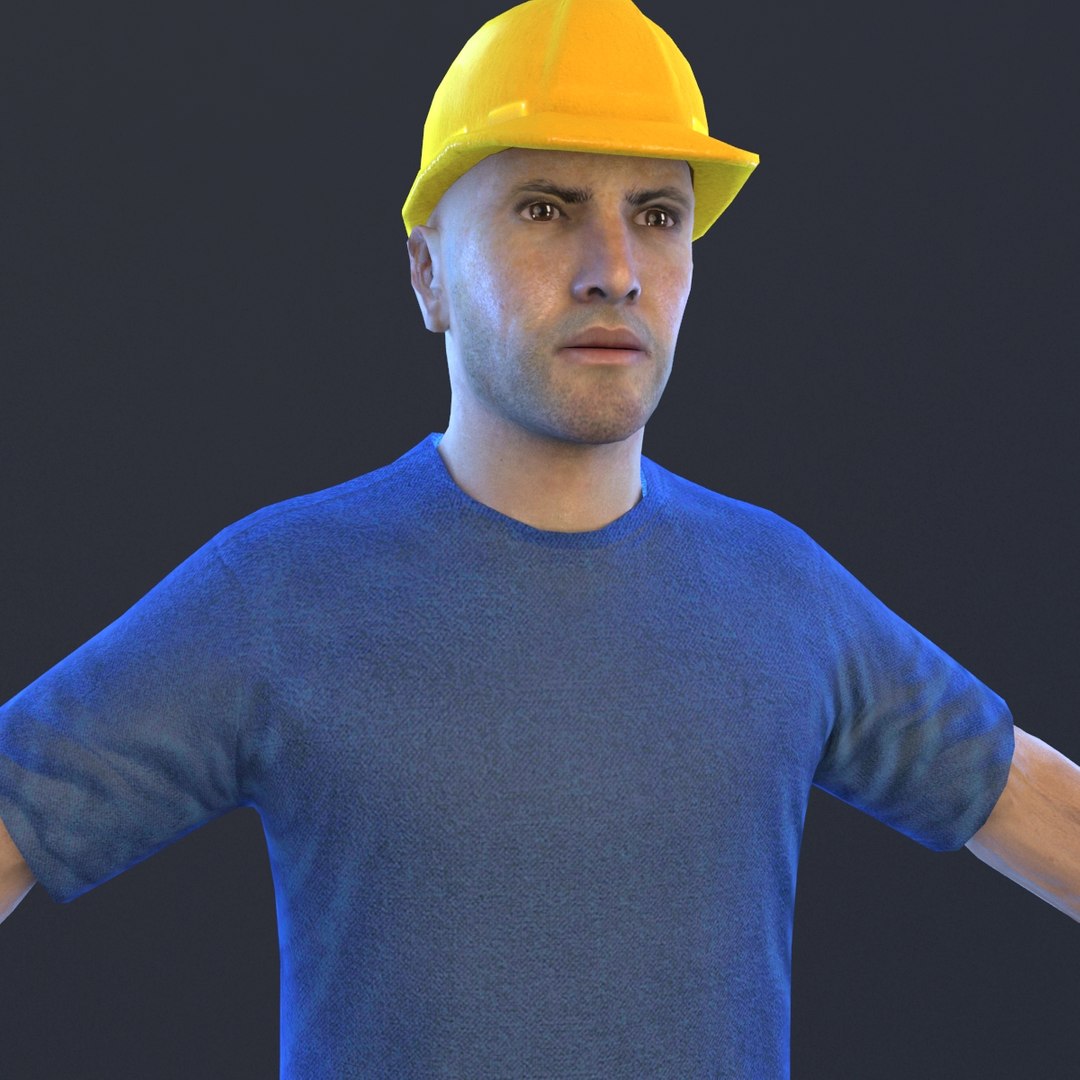 Handyman Man 3D Model - TurboSquid 1411729
