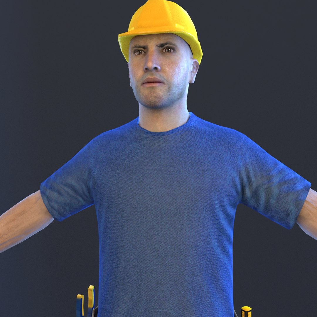 Handyman Man 3D Model - TurboSquid 1411729