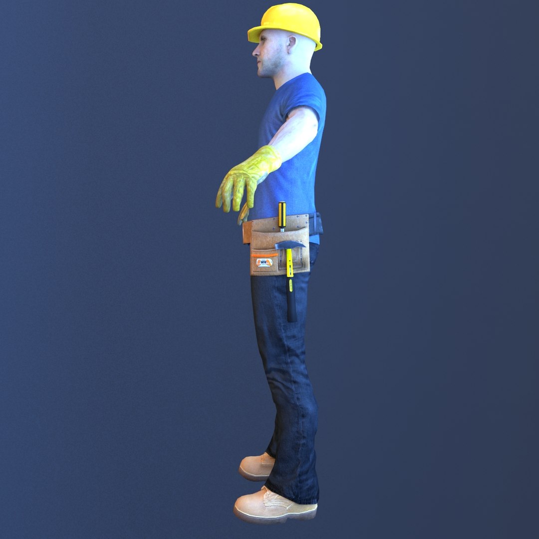 Handyman Man 3D Model - TurboSquid 1411729