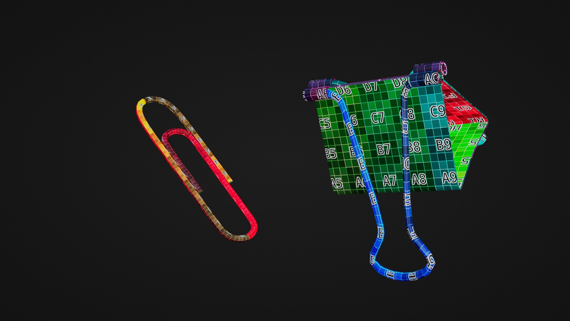 Paper Clip Dual 3D Illustration 3D Model - TurboSquid 1890600