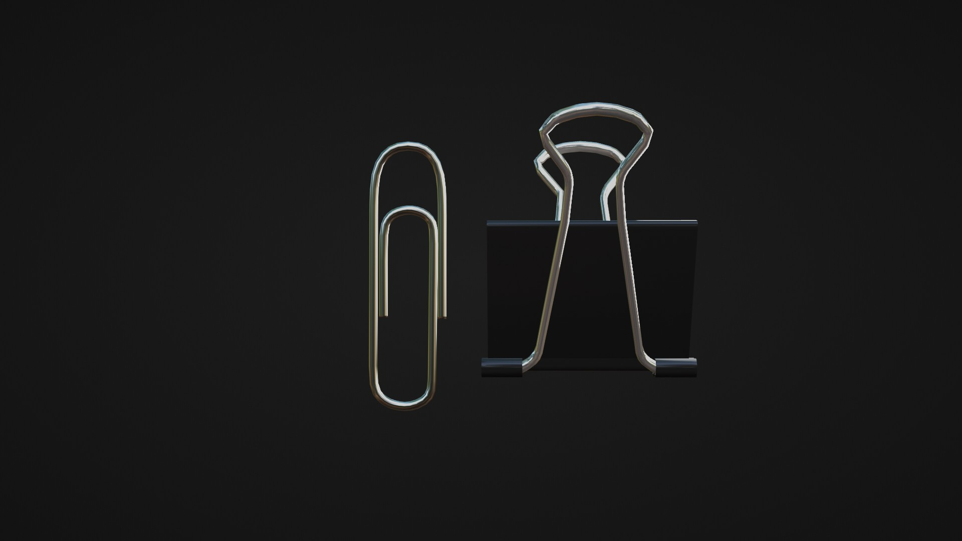 Paper Clip Dual 3D Illustration 3D Model - TurboSquid 1890600