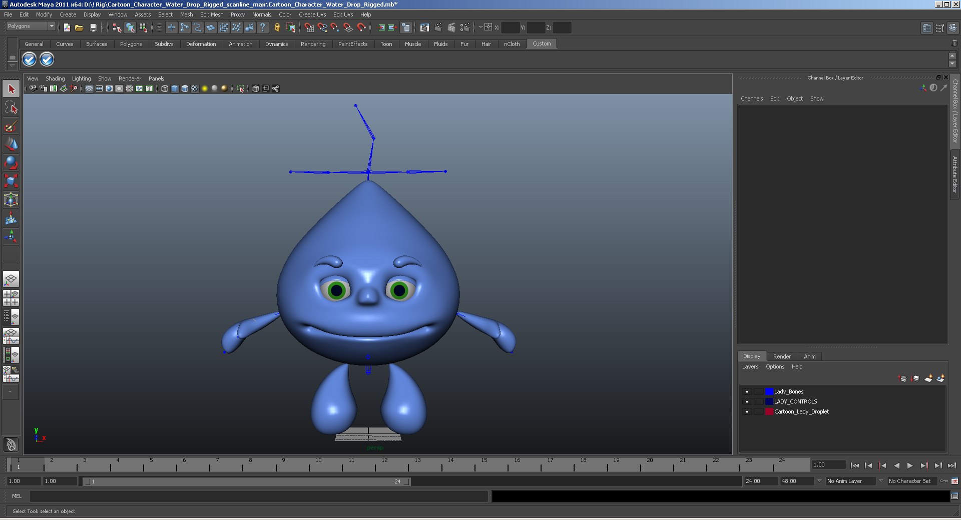 3D Cartoon Character Water Drop Model - TurboSquid 1318648