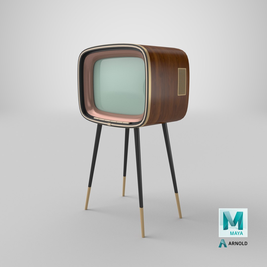 3D Retro TV 02 Model - TurboSquid 1995875