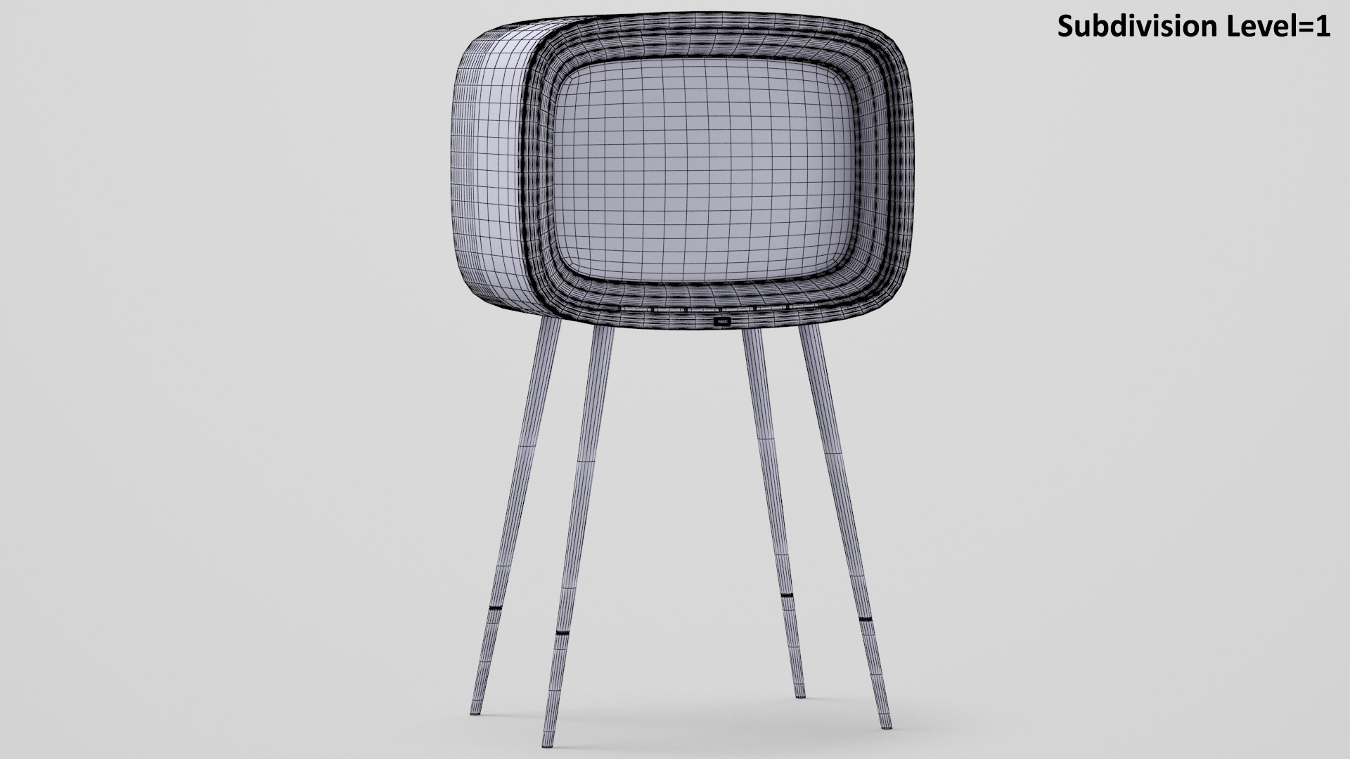 3D Retro TV 02 Model - TurboSquid 1995875