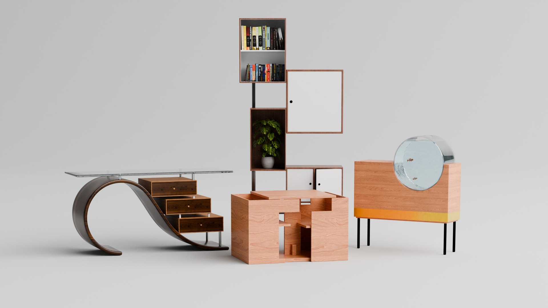 3D Modern Minimalist Furniture Collection - TurboSquid 2414285