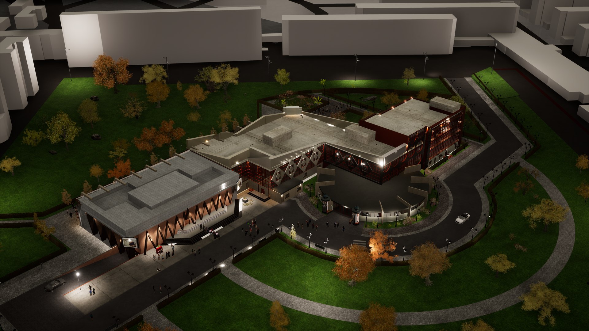 3D Hospital Design Landscape Design Interior2D DrawingRenders ...
