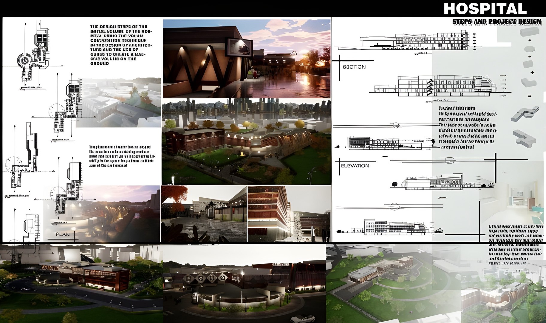3D Hospital Design Landscape Design Interior2D DrawingRenders ...