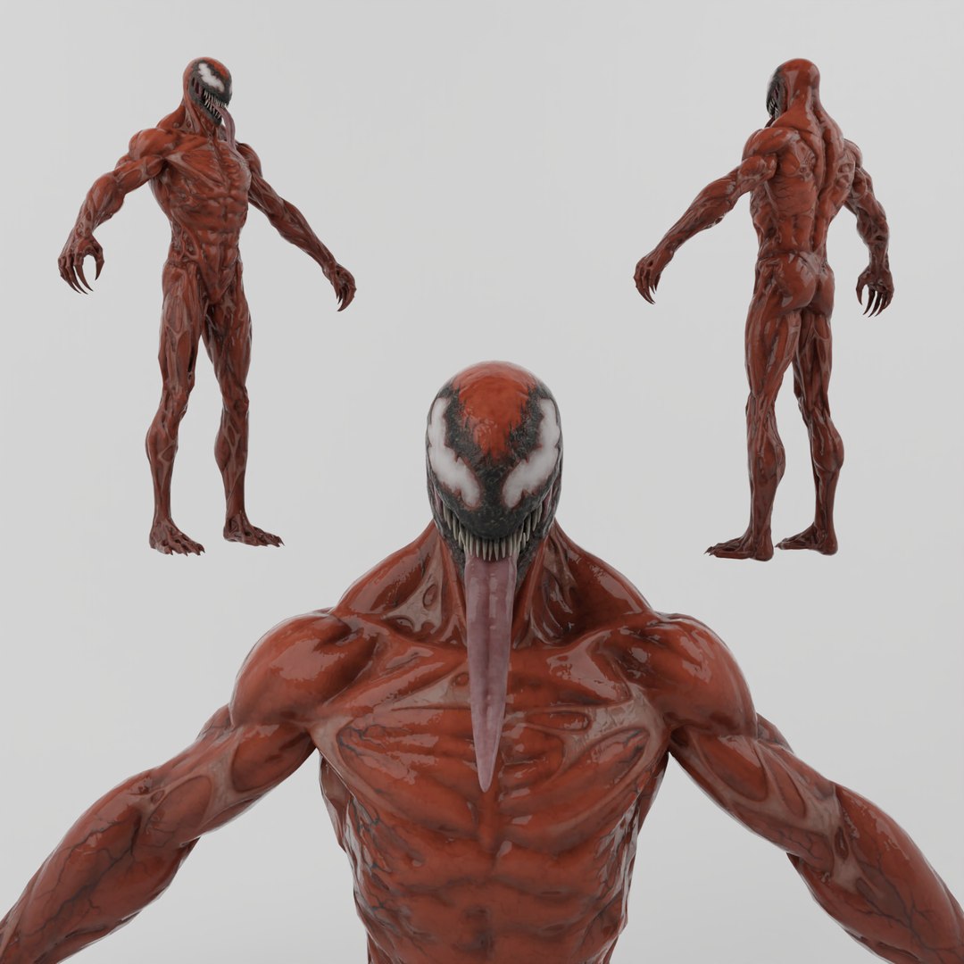 3D Carnage Lowpoly Rigged - TurboSquid 2034125