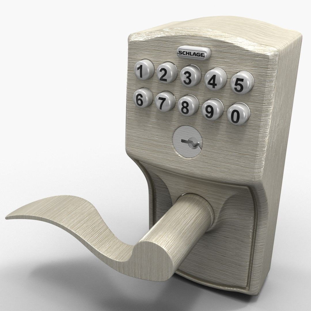3ds Keypad Accent Lever Door Lock
