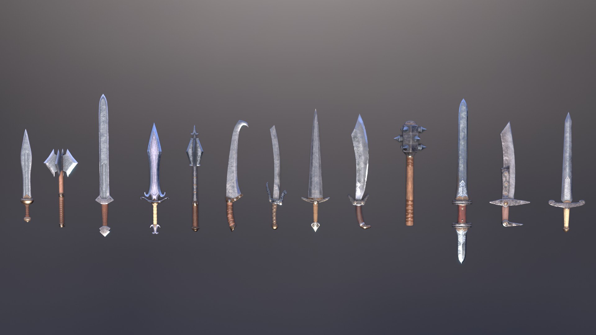 3D swords set - TurboSquid 1705452