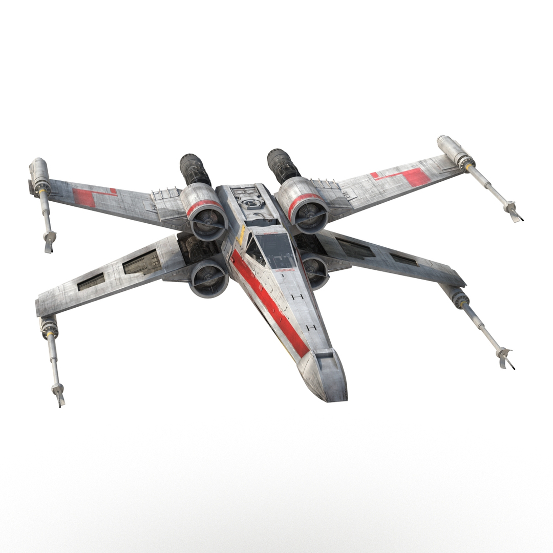 star wars x wing 3d max