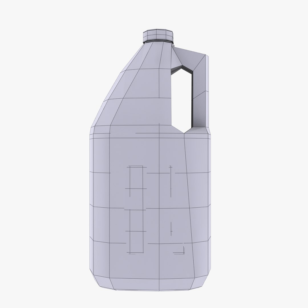 3d container bottle model
