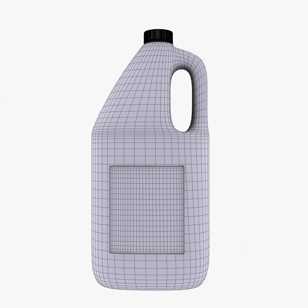 3d container bottle model
