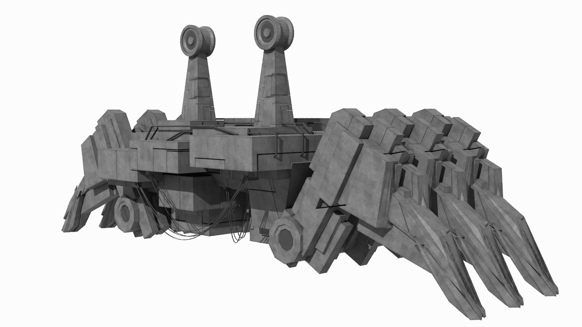 Sci Fi Creatures Crab SA-1 - Low Poly 3D Model - TurboSquid 2017625