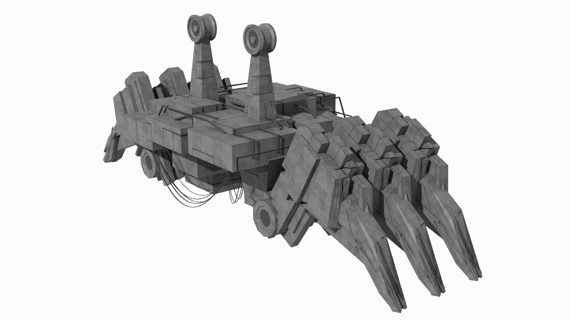 Sci Fi Creatures Crab SA-1 - Low Poly 3D Model - TurboSquid 2017625