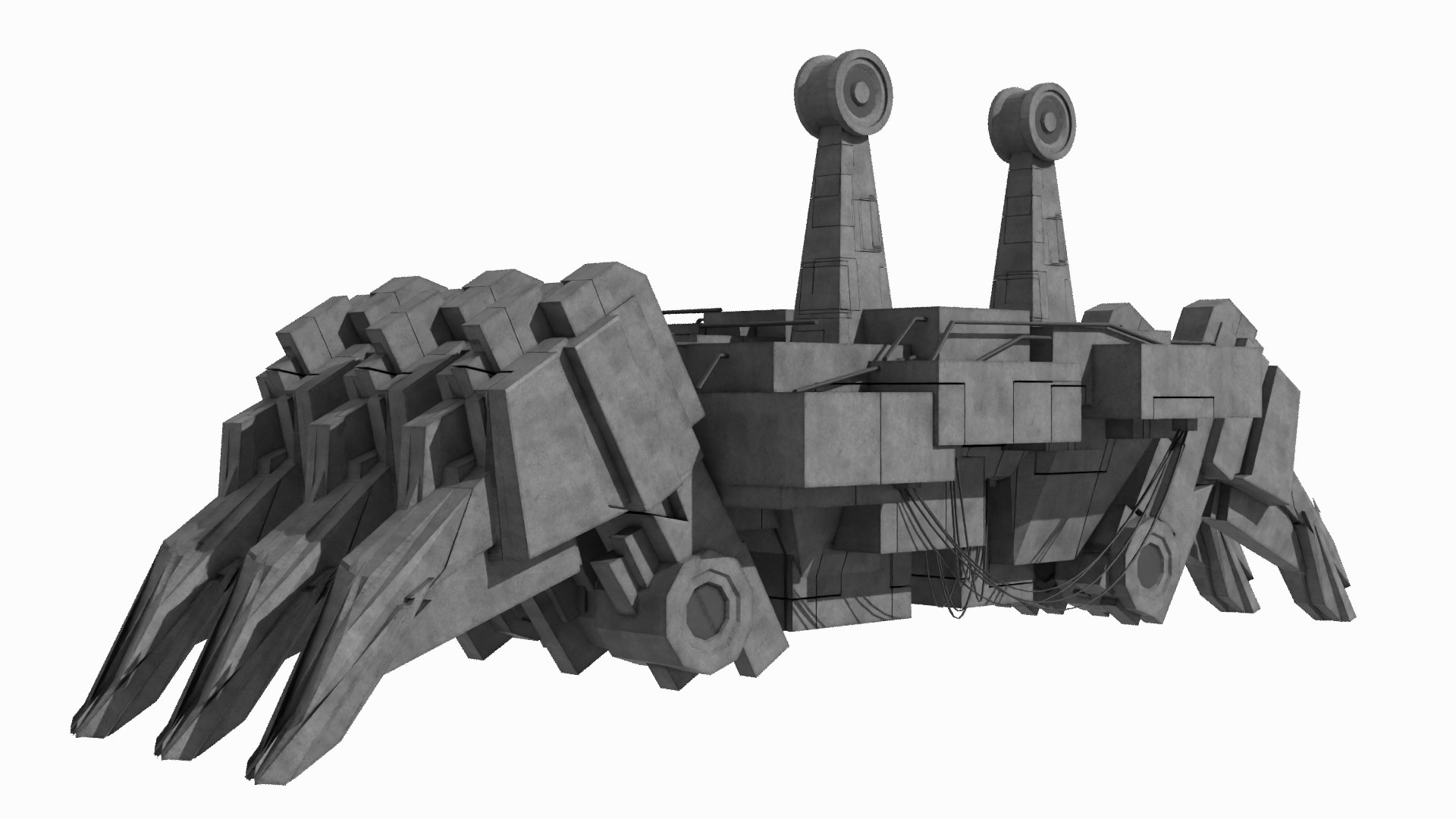 Sci Fi Creatures Crab SA-1 - Low Poly 3D Model - TurboSquid 2017625