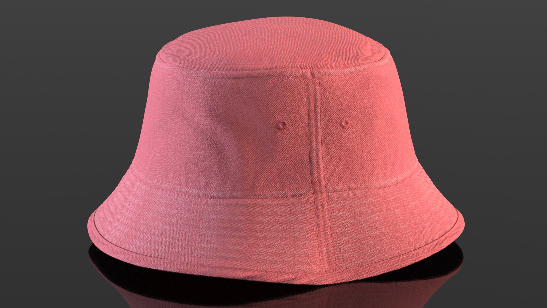 3D Classic Cotton Bucket Hat model - TurboSquid 1714282
