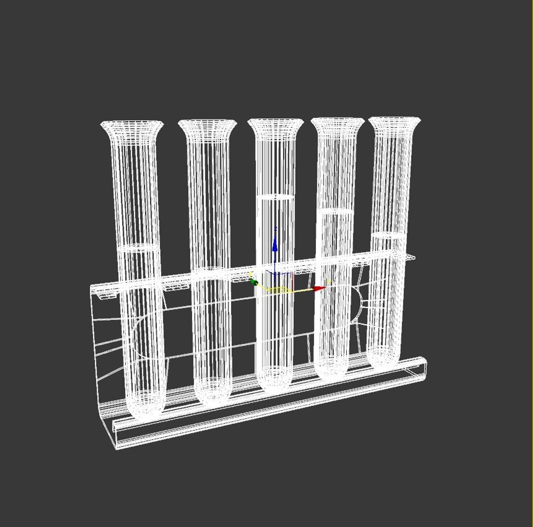 test tube set 3d model