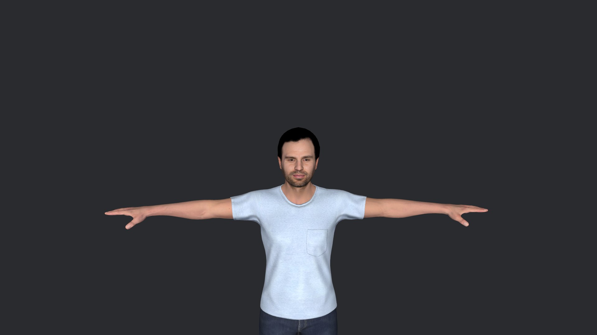 3D Mark Ruffalo Hyper Realistic Full Body Fully Rigged 3D Character ...