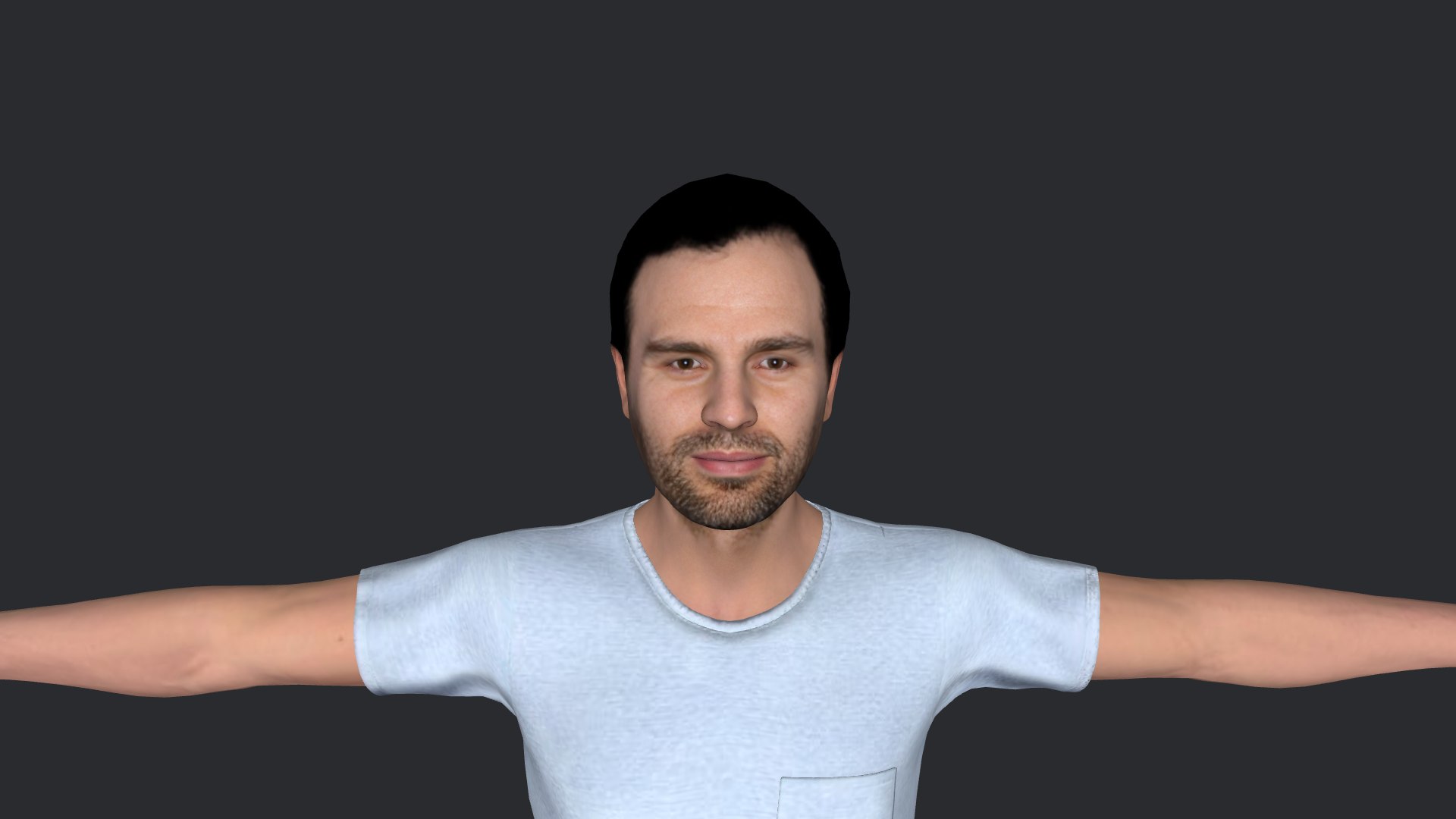 3D Mark Ruffalo Hyper Realistic Full Body Fully Rigged 3D Character ...