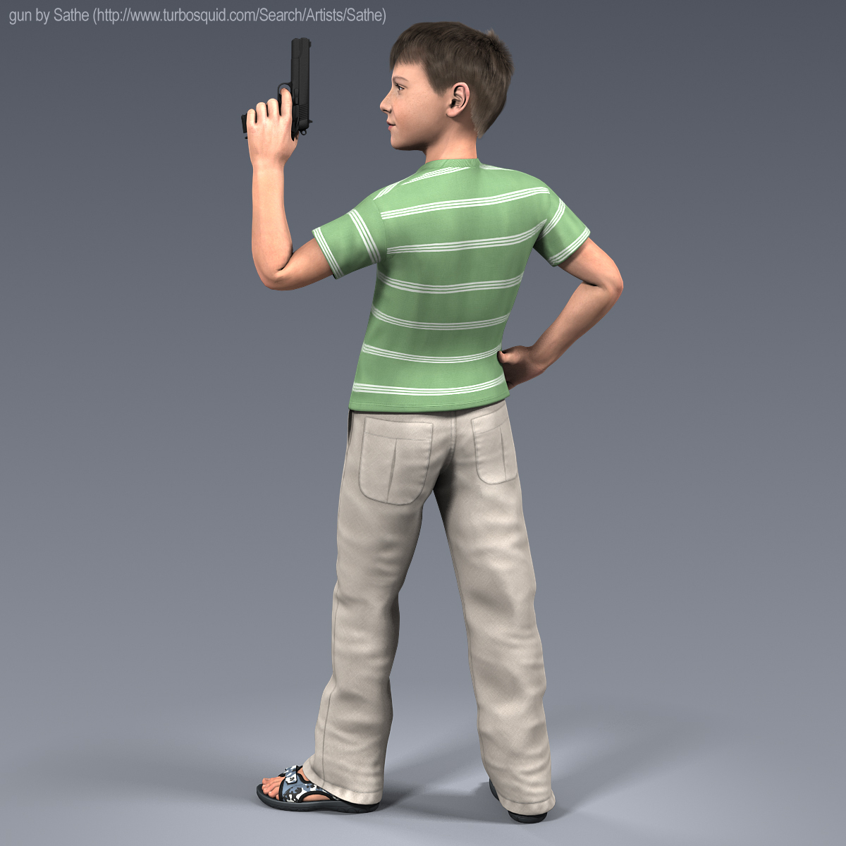 3d model ben 9-13 year boy
