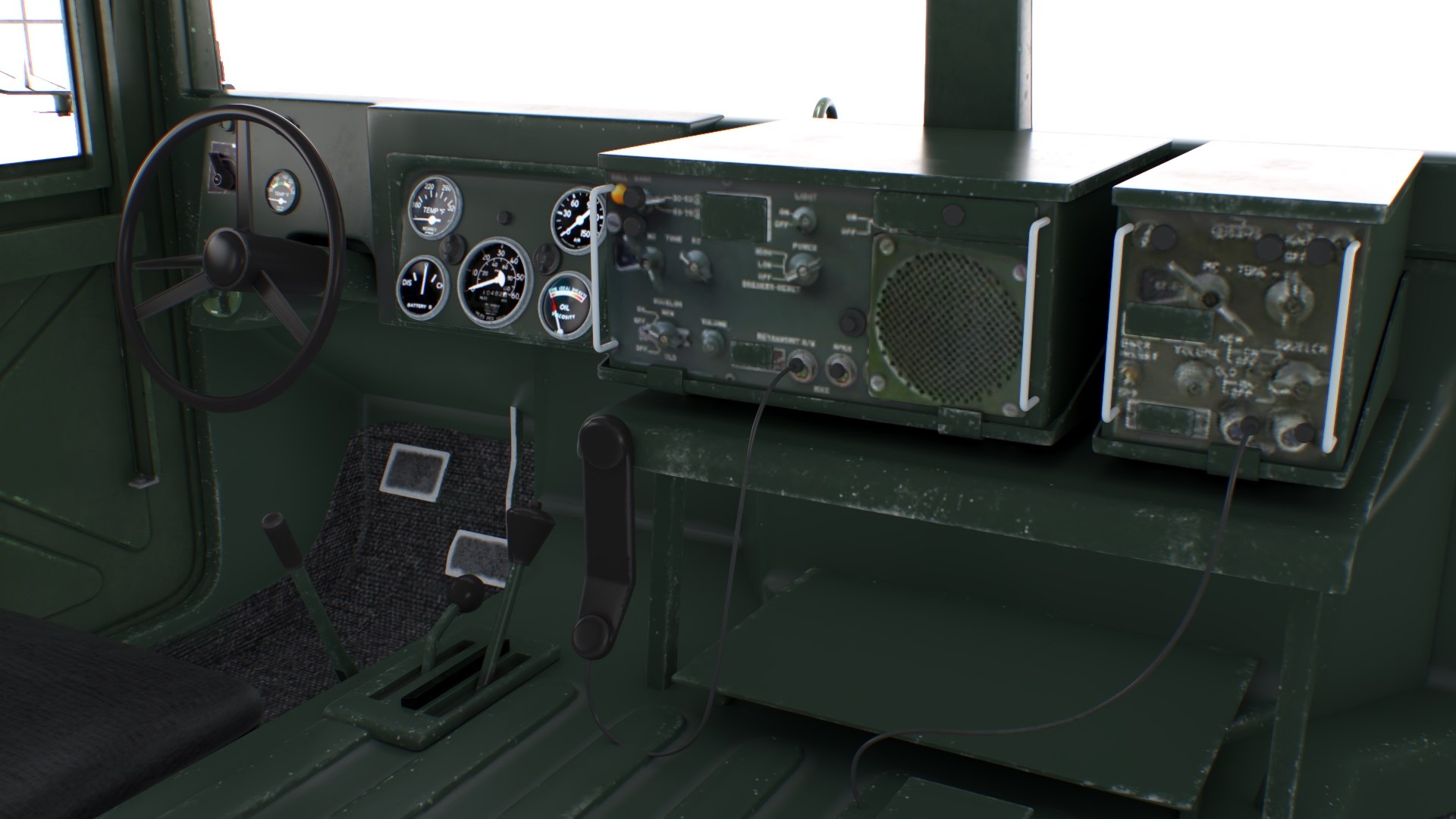 3D Model Military Humvee With Turret - TurboSquid 2387093