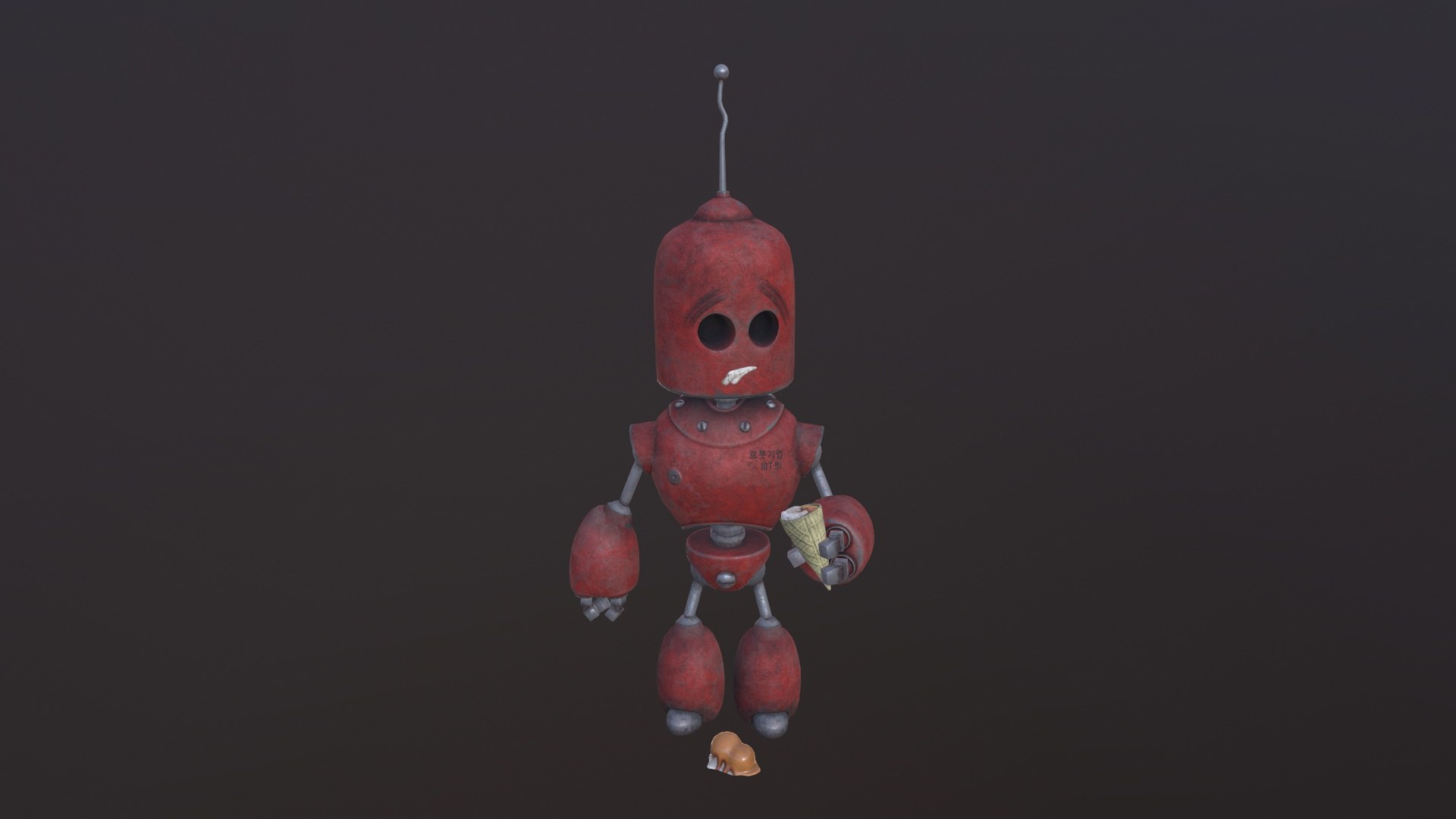 3D Sad Robot model - TurboSquid 2171570