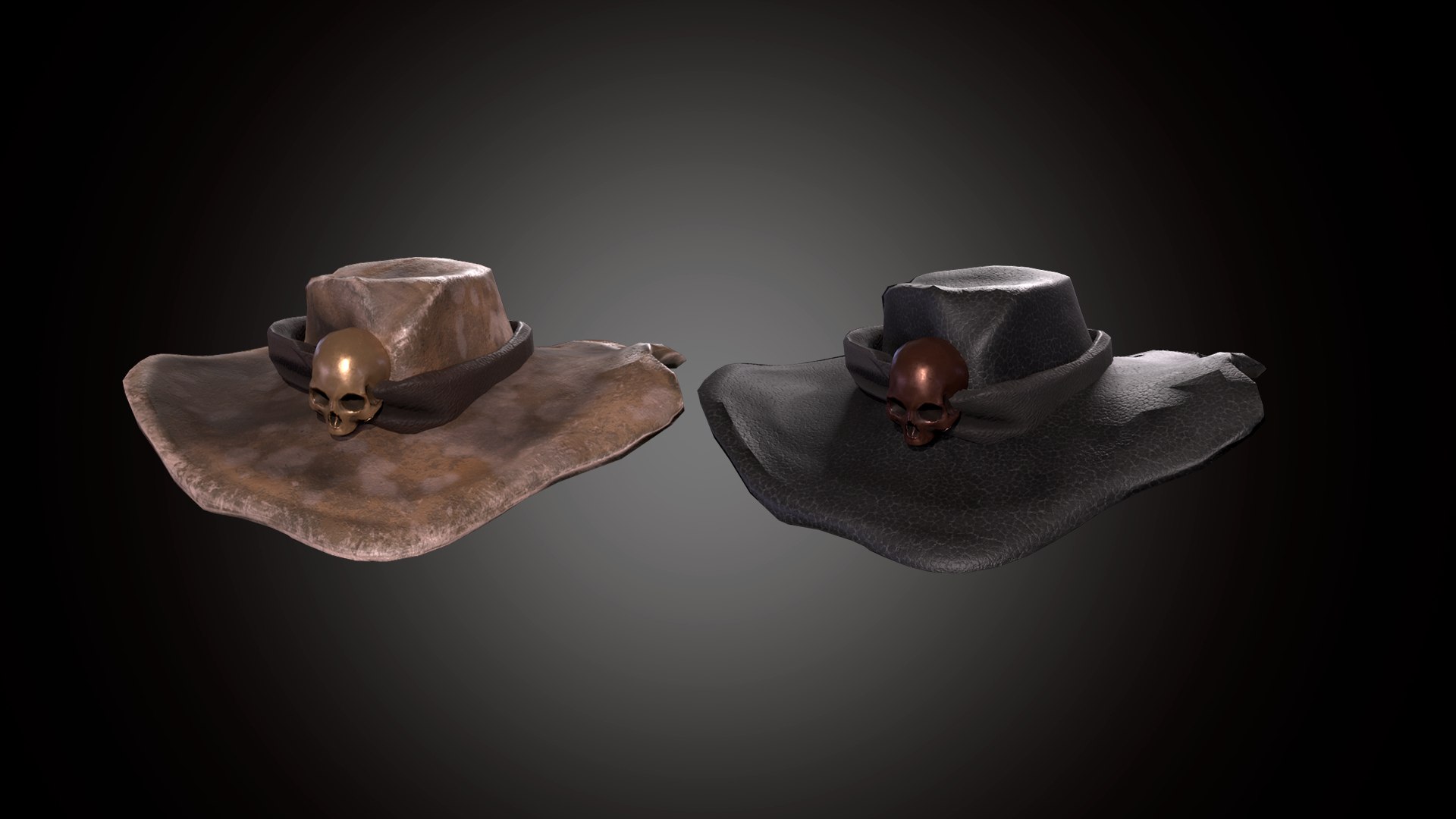 3D Cowboy Hat Pack Model - TurboSquid 2392938