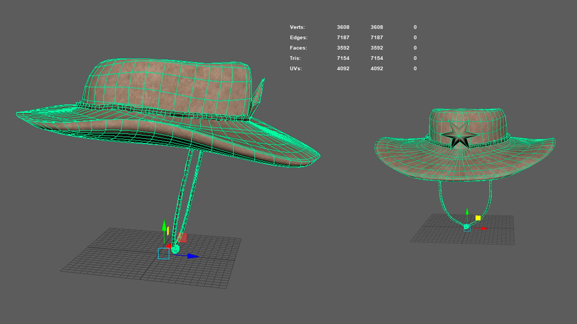 3D Cowboy Hat Pack Model - TurboSquid 2392938