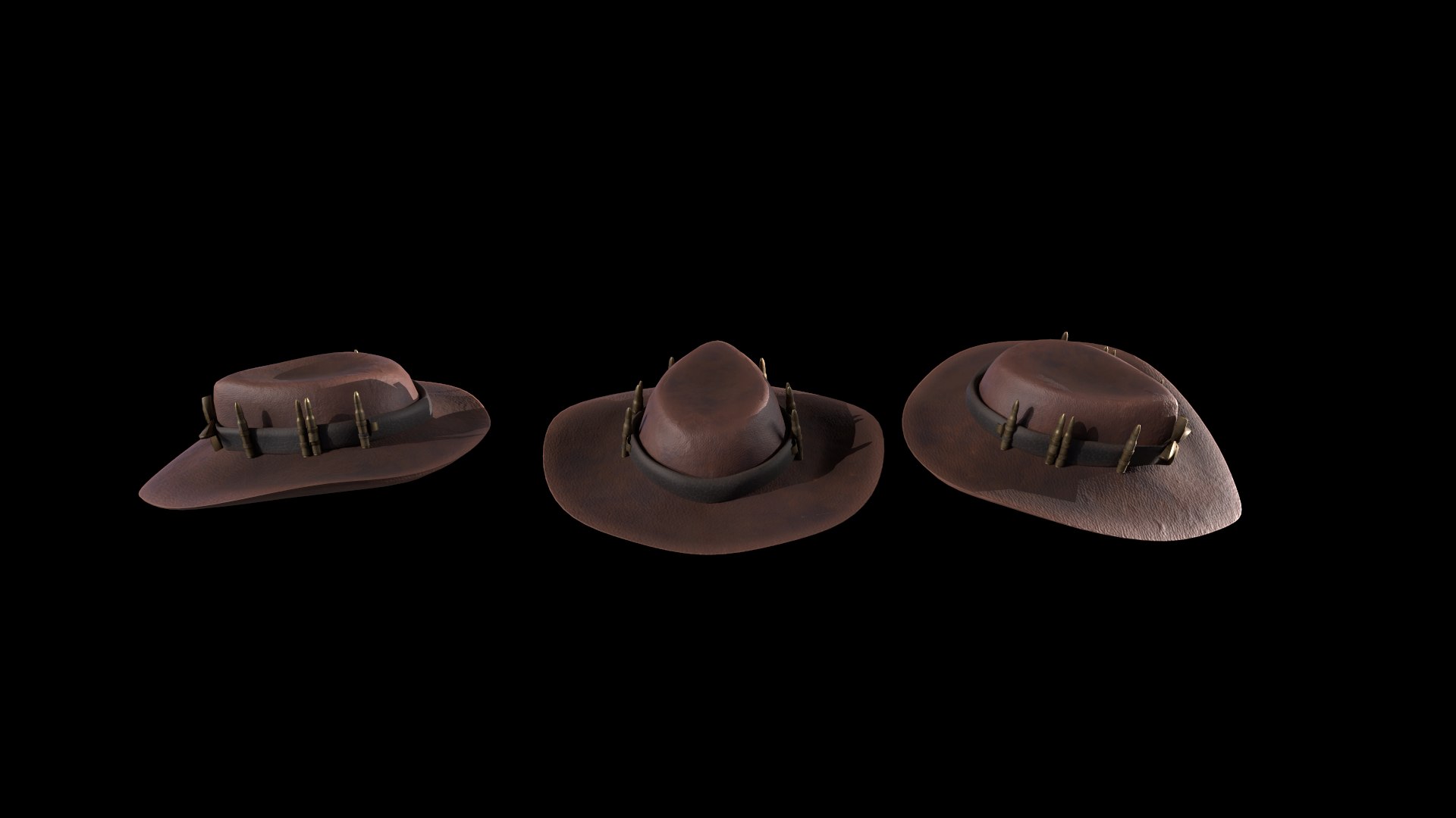 3D Cowboy Hat Pack Model - TurboSquid 2392938