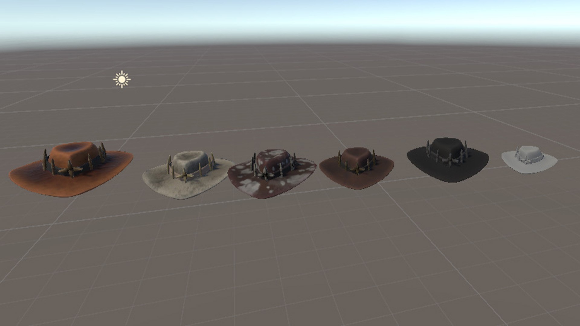 3D Cowboy Hat Pack Model - TurboSquid 2392938