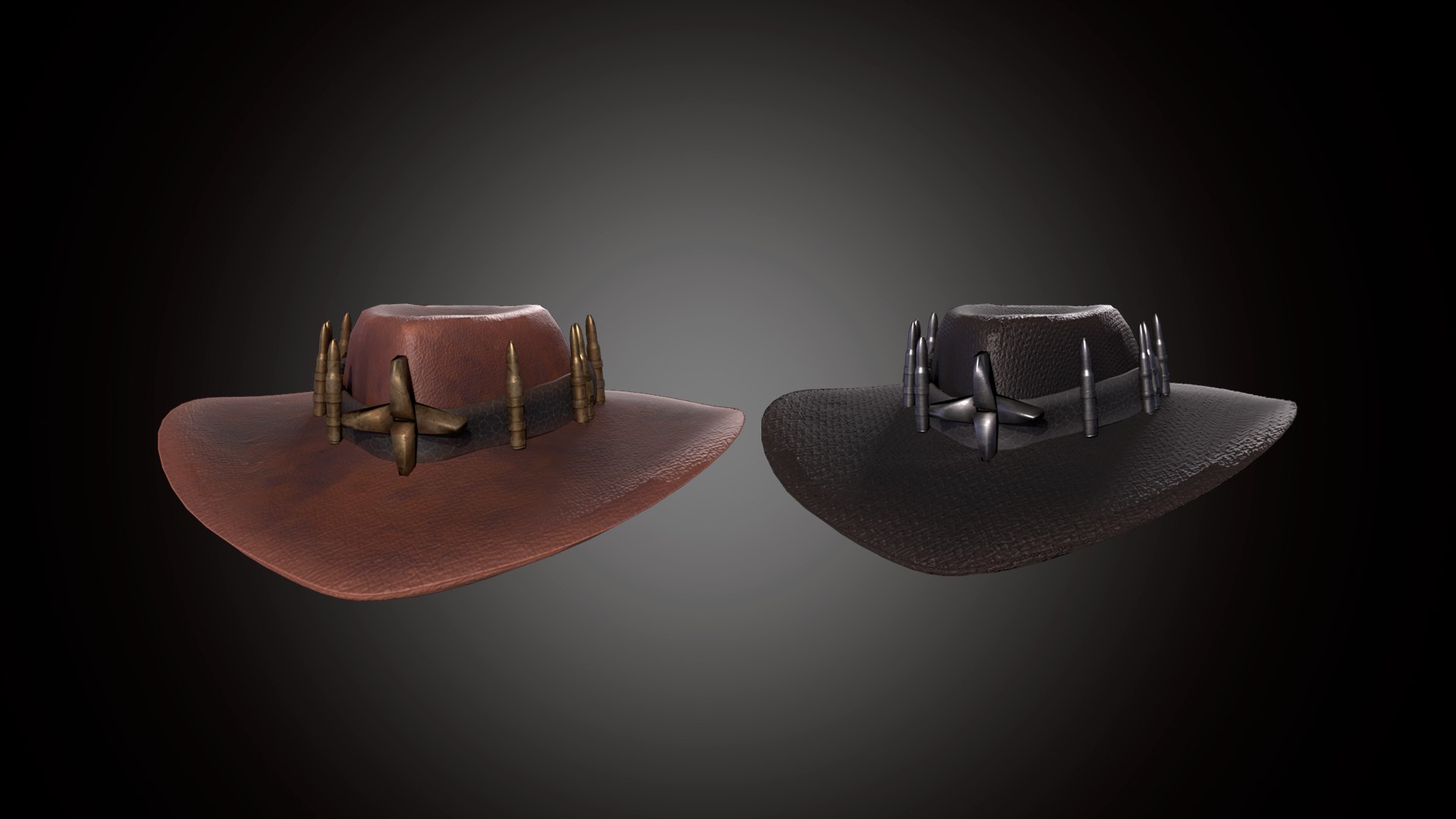 3D Cowboy Hat Pack Model - TurboSquid 2392938