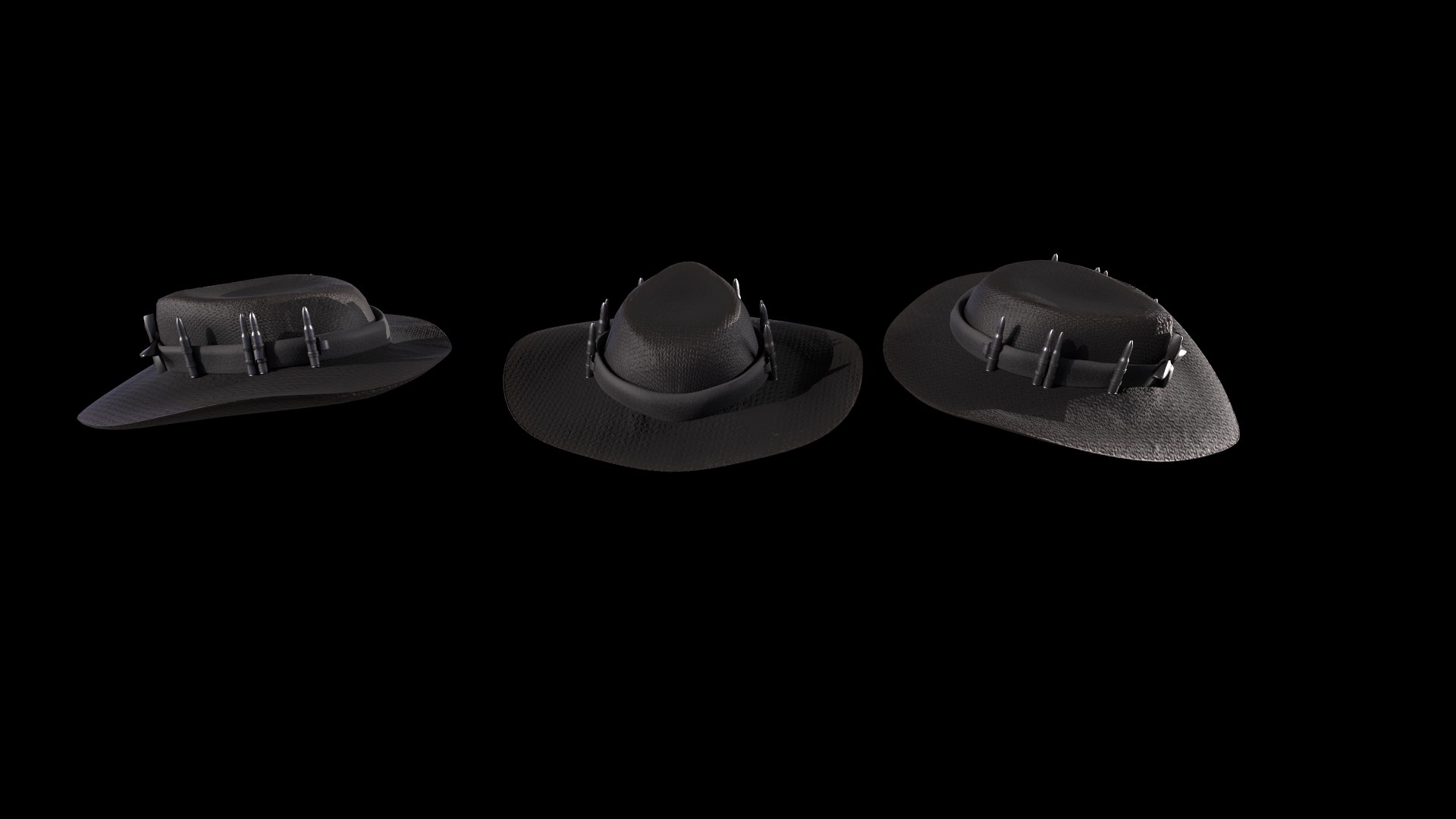 3D Cowboy Hat Pack Model - TurboSquid 2392938