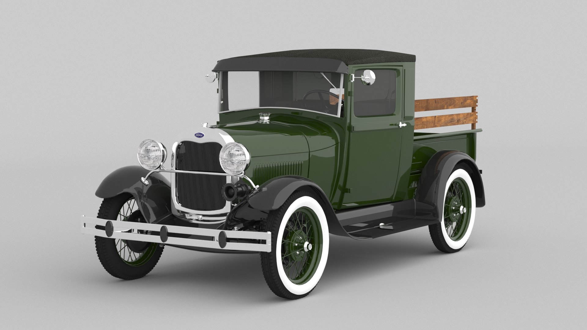1929 Ford Model A Pickup 3D Model - TurboSquid 2075792
