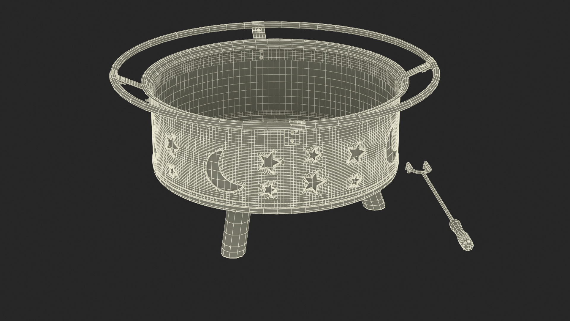 Open Fire Pit Empty 3D - TurboSquid 2312585