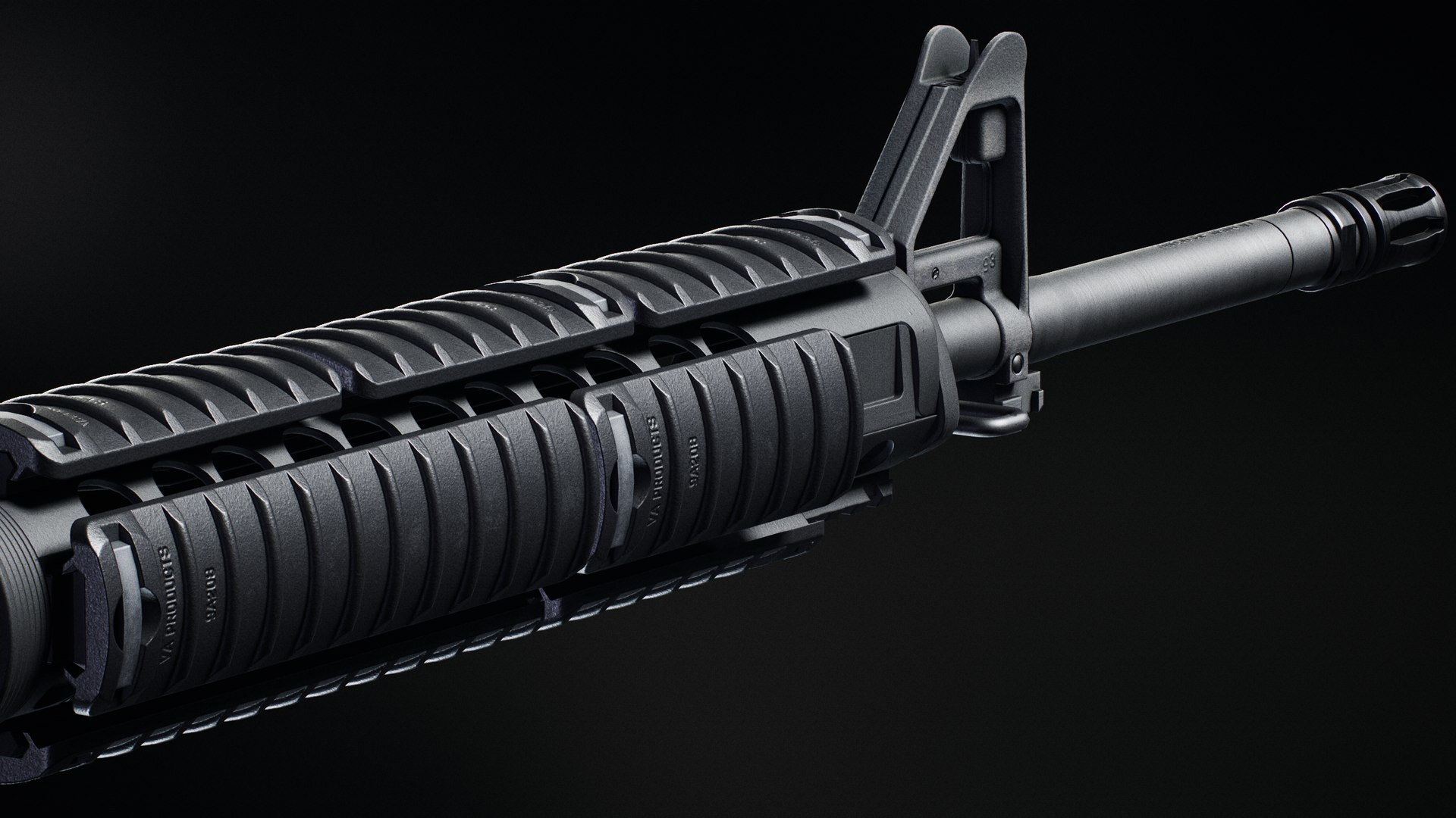 3D M16A4 FN Assault Rifle - Triple A - PBR Game Ready - TurboSquid 2338990